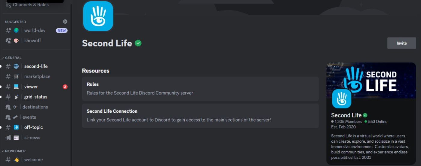Second Life Discord Server open to all & how to join – Inara Pey ...