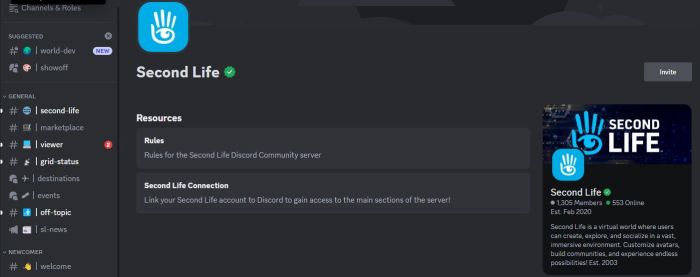 Second Life Discord Server open to all & how to join – Inara Pey: Living in a Modemworld