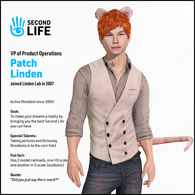 Patch Linden departs Linden Lab – Inara Pey: Living in a Modemworld